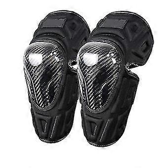 Adjustable One Size Carbon Fiber Motorcycle Knee Pad Shin Protector ...