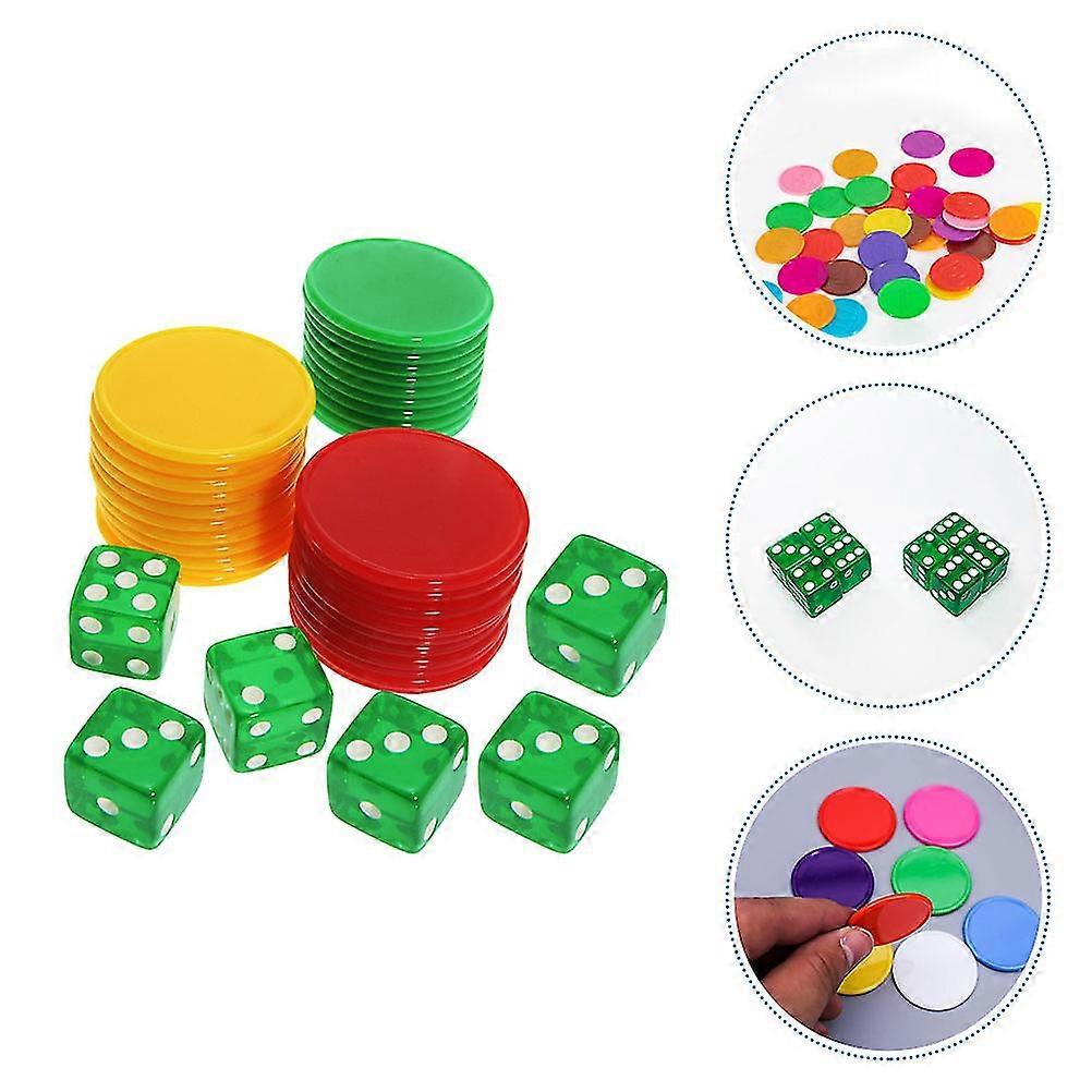Colored Dice Bingo Chips Color Counting Chip Counting Chips Math Bingo ...