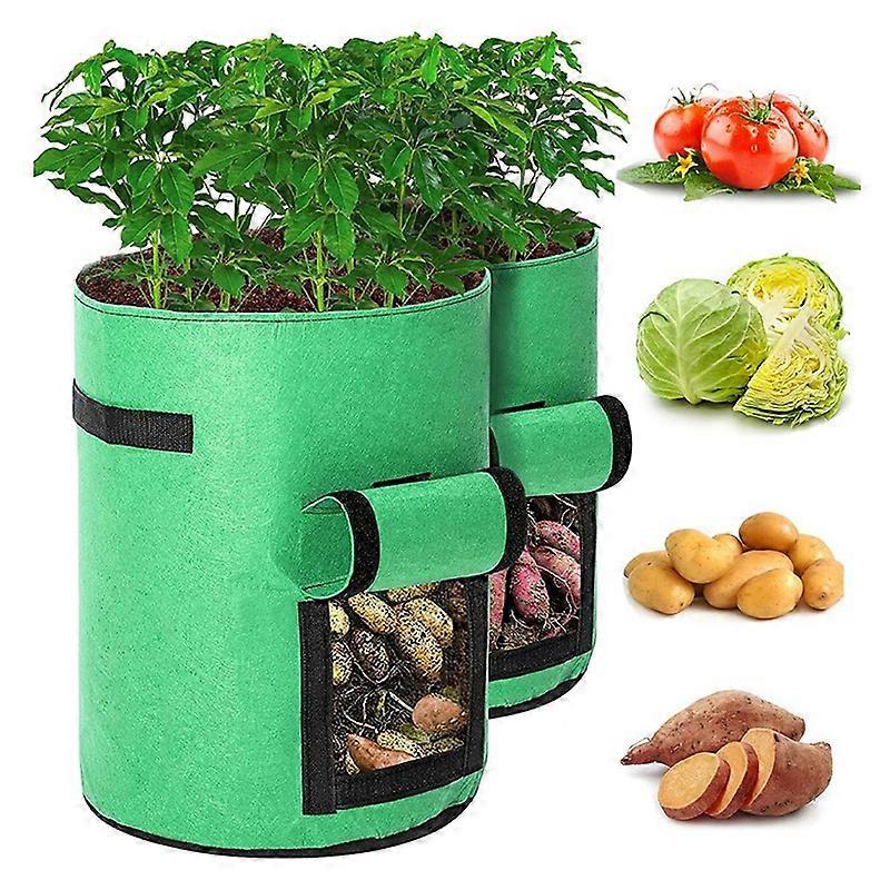 Potato Plant Growing Kits Bags , 2 Pack 10 Gallon Potato ing Bags ...