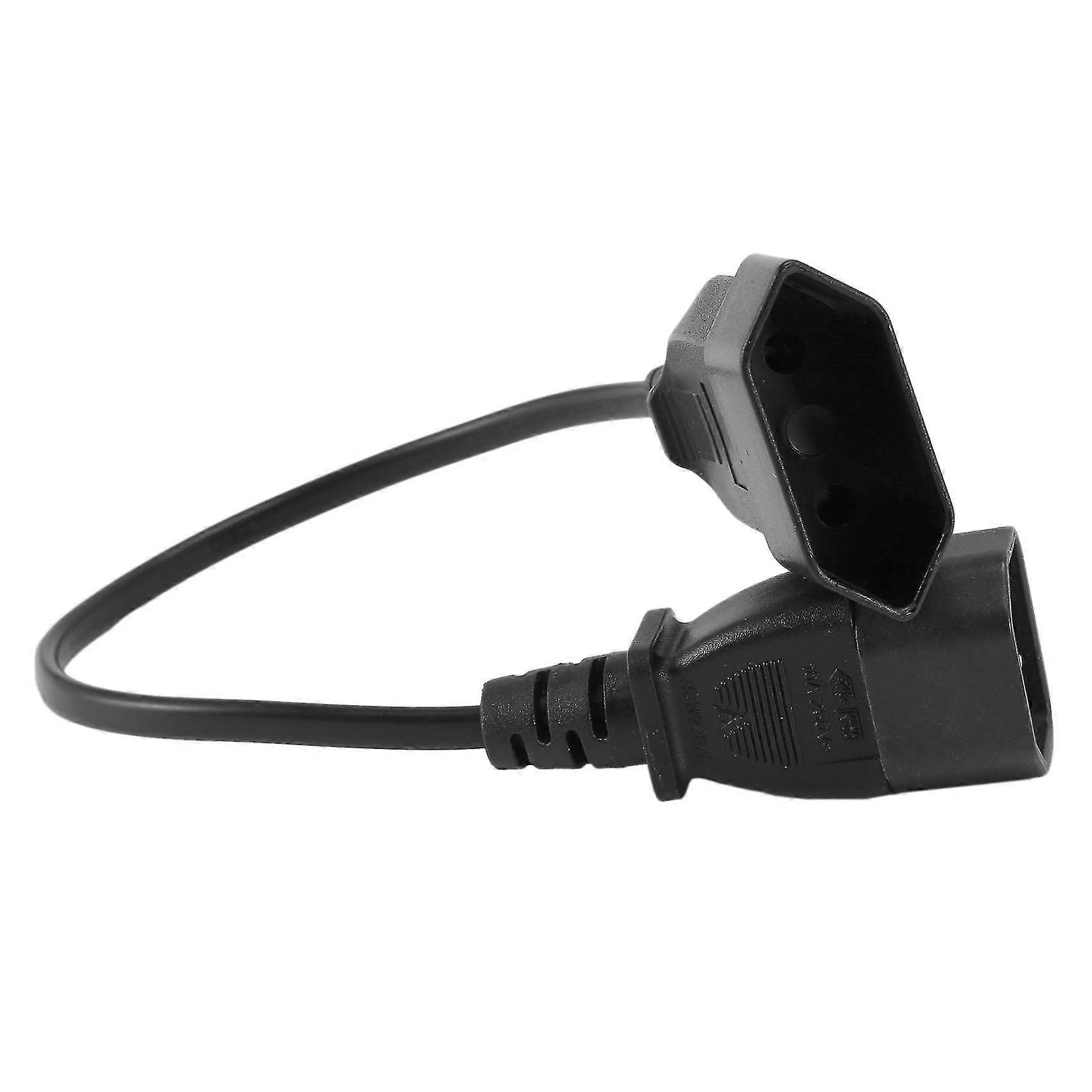 Iec 320 C14 Male Plug To European Cee 7/16 2pin Female Power Cable ...
