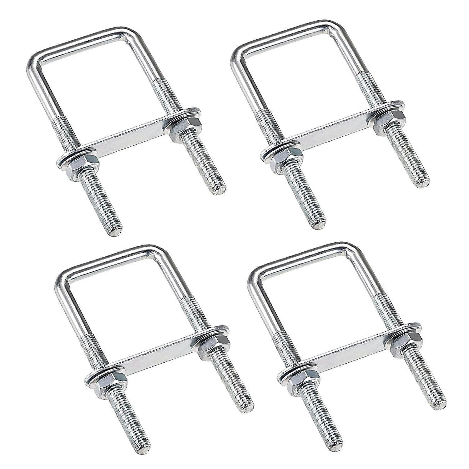 4 Pieces U-Bolts m6 U-Bolt 80 x 50mm, Stainless Steel U-Bolt with Nut ...