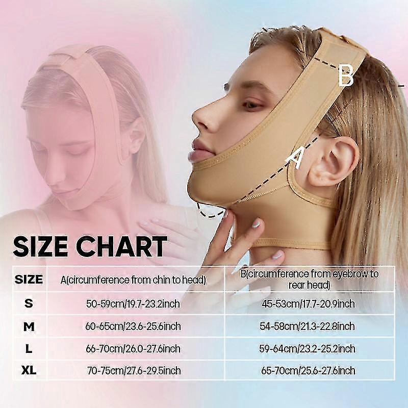 Medical Head Wrap For Face Lift, Neck, Plastic & Oral Surgery Chin Mask ...
