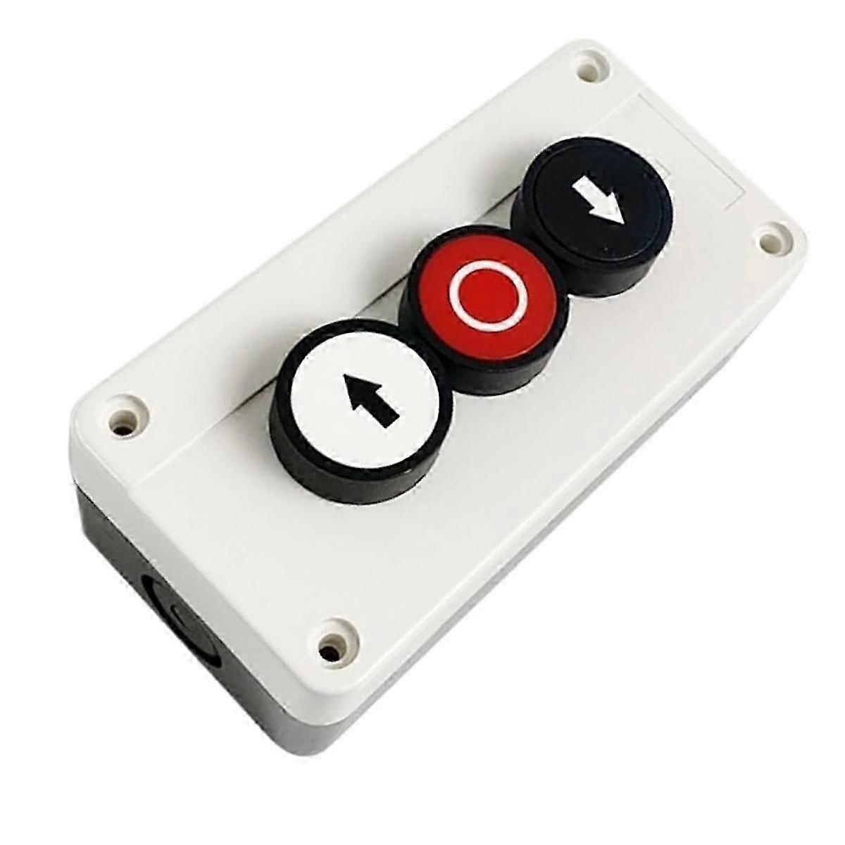 Waterproof Three Hole Push Button Switch Box 2no 1nc, Left-right Stop ...
