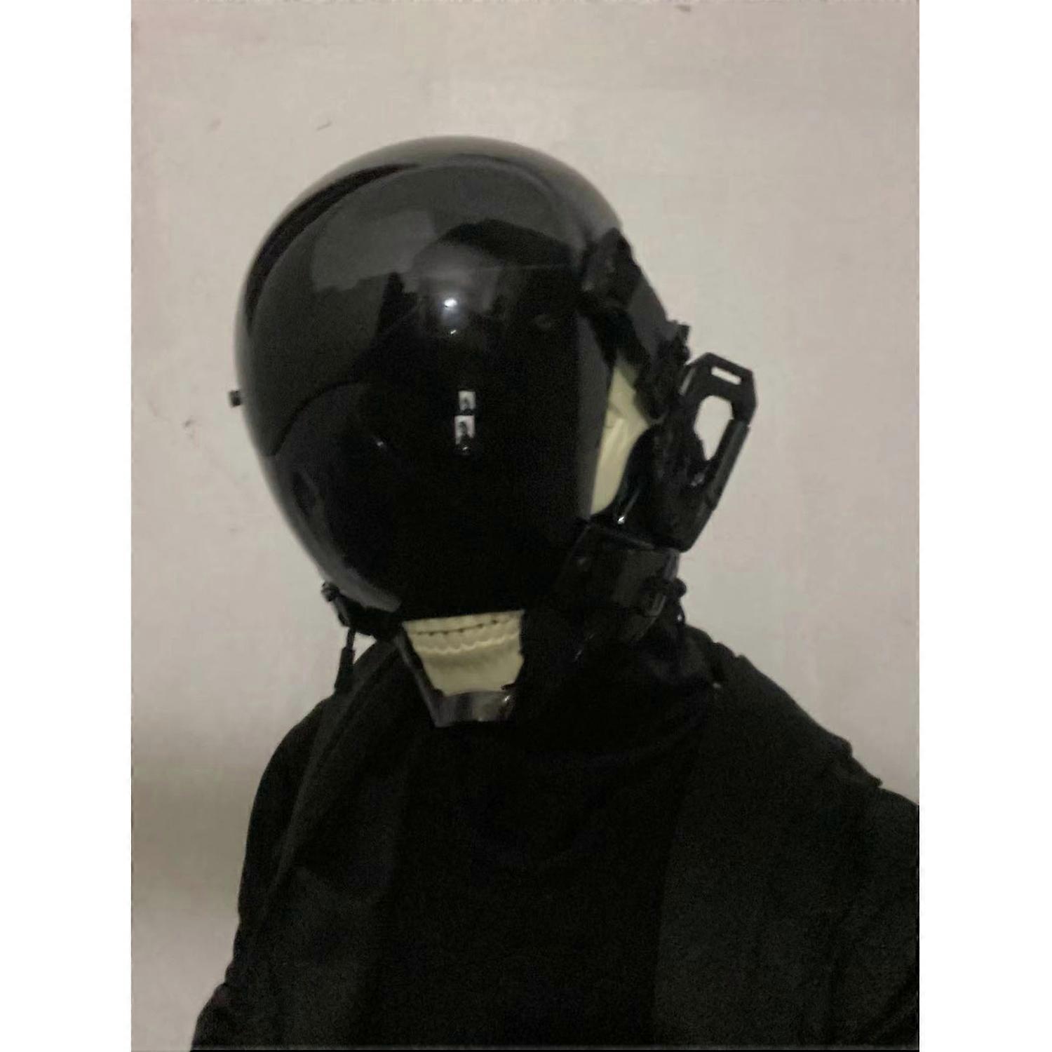 Cosplay Skull Luminous Helmet Glowing Cyberpunk Voice Remote Control 10 ...