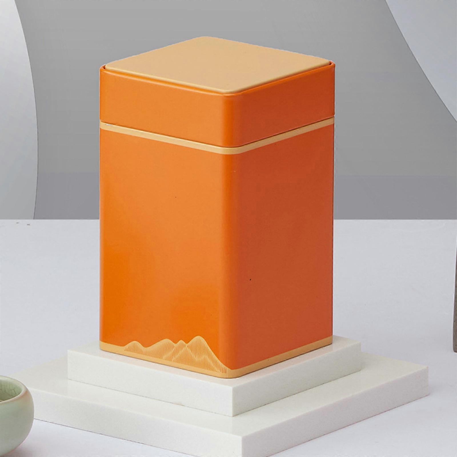 Square Metal Tins with Lids Empty Tins Box Containers Decorative Short ...