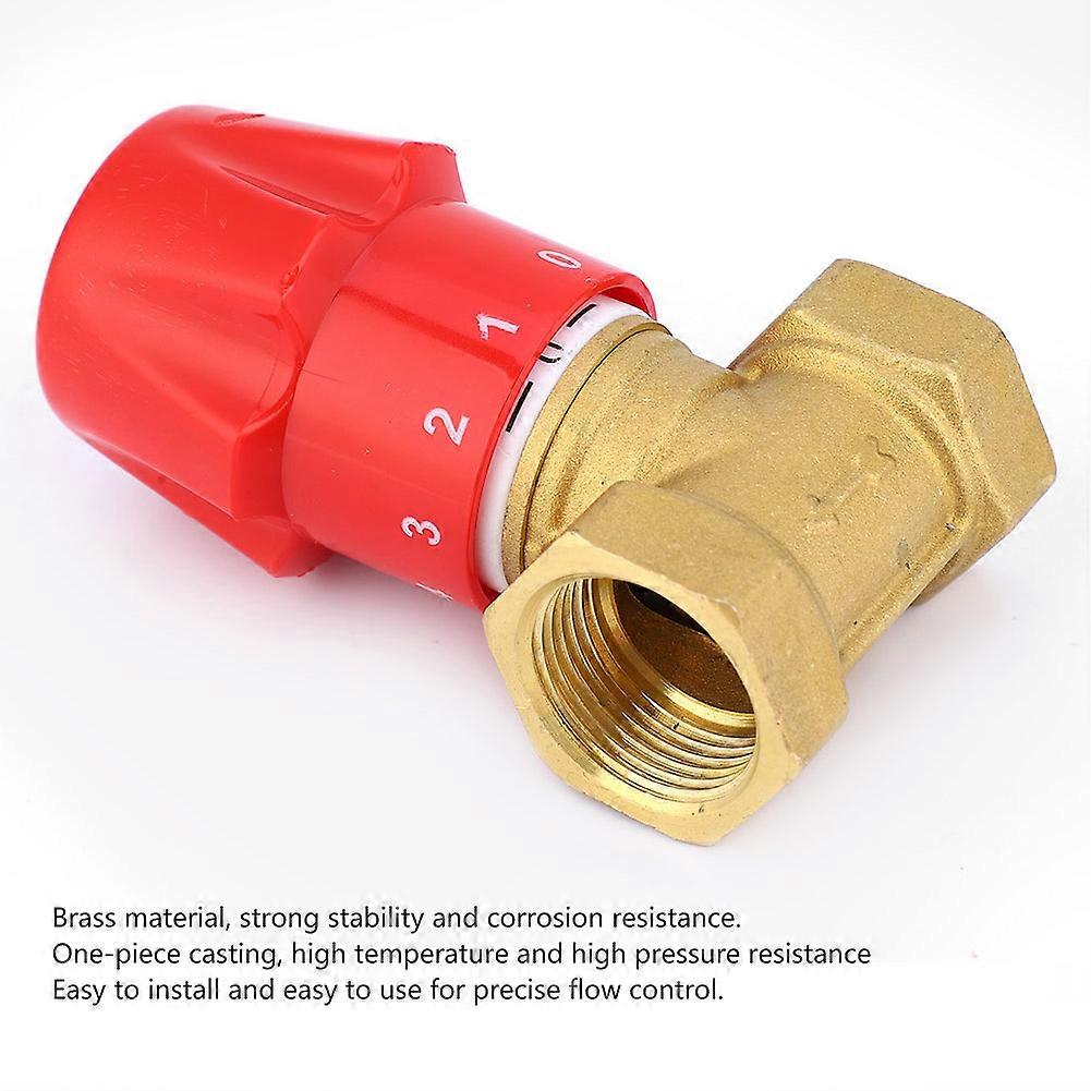 Brass Flow Control Valve Manual Flow Regulating Stop Valve Double ...