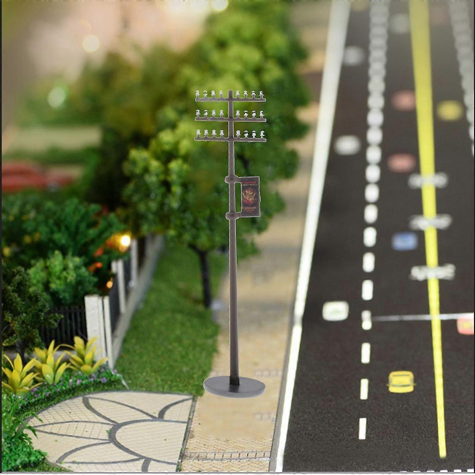 1/100 HO Scale Telephone Poles for Model Train Park Street Scenery ...
