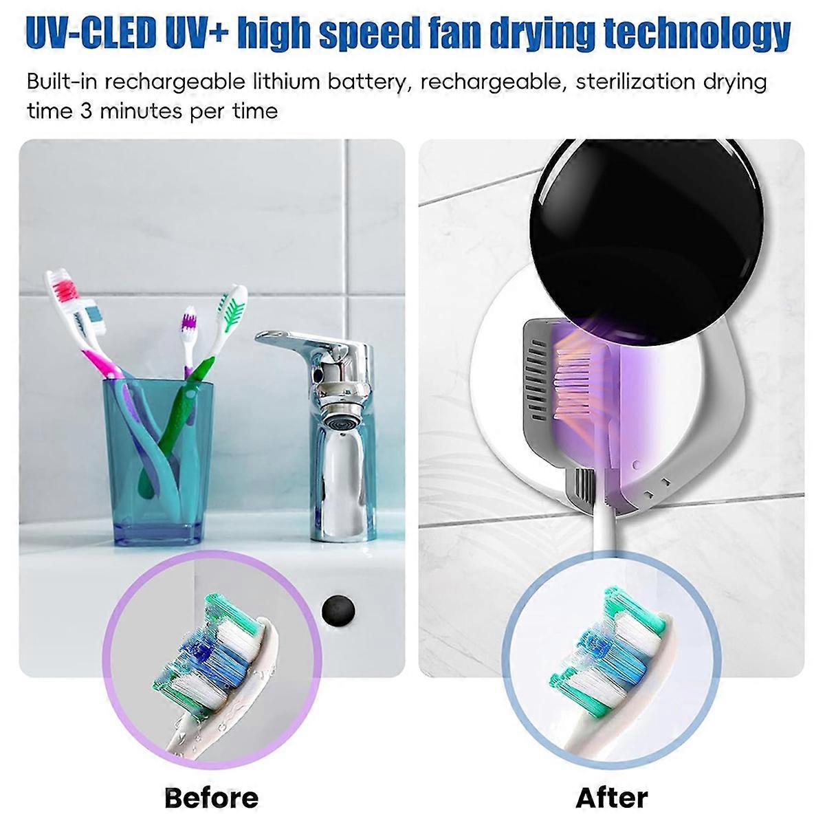 Toothbrush Case Sterilizer, Portable Sterilizer with Fan Drying ...