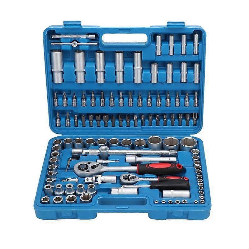 108 Piece Socket Ratchet Wrench Set Hardware Tool Box | Fruugo UK