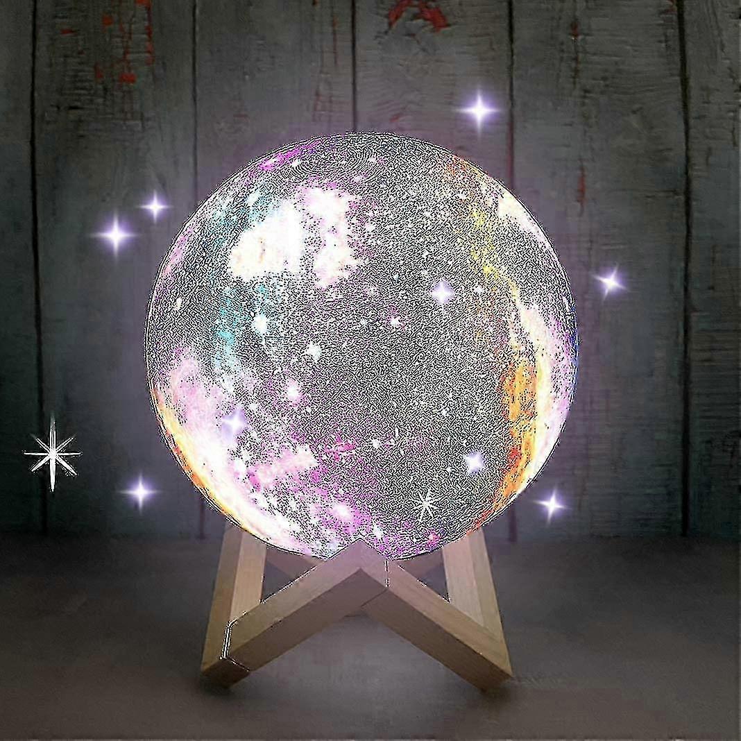 Lighting Galaxy Light 3d Galaxy Lamp 7.1inch 16colors Moon Lamp Lava ...