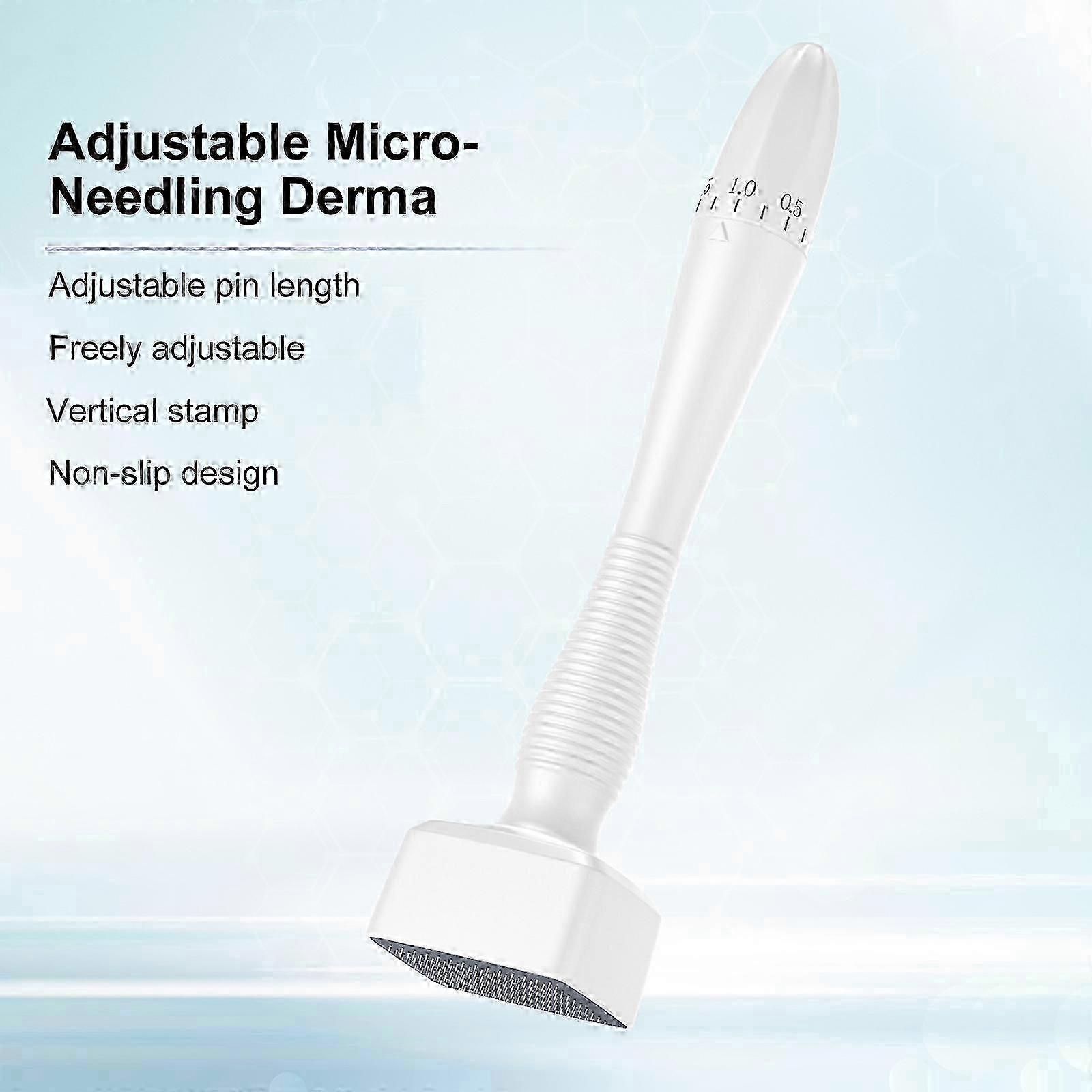 Einstellbares Micro-Needling Derma Stamp Roller Hautpflegewerkzeug für ...