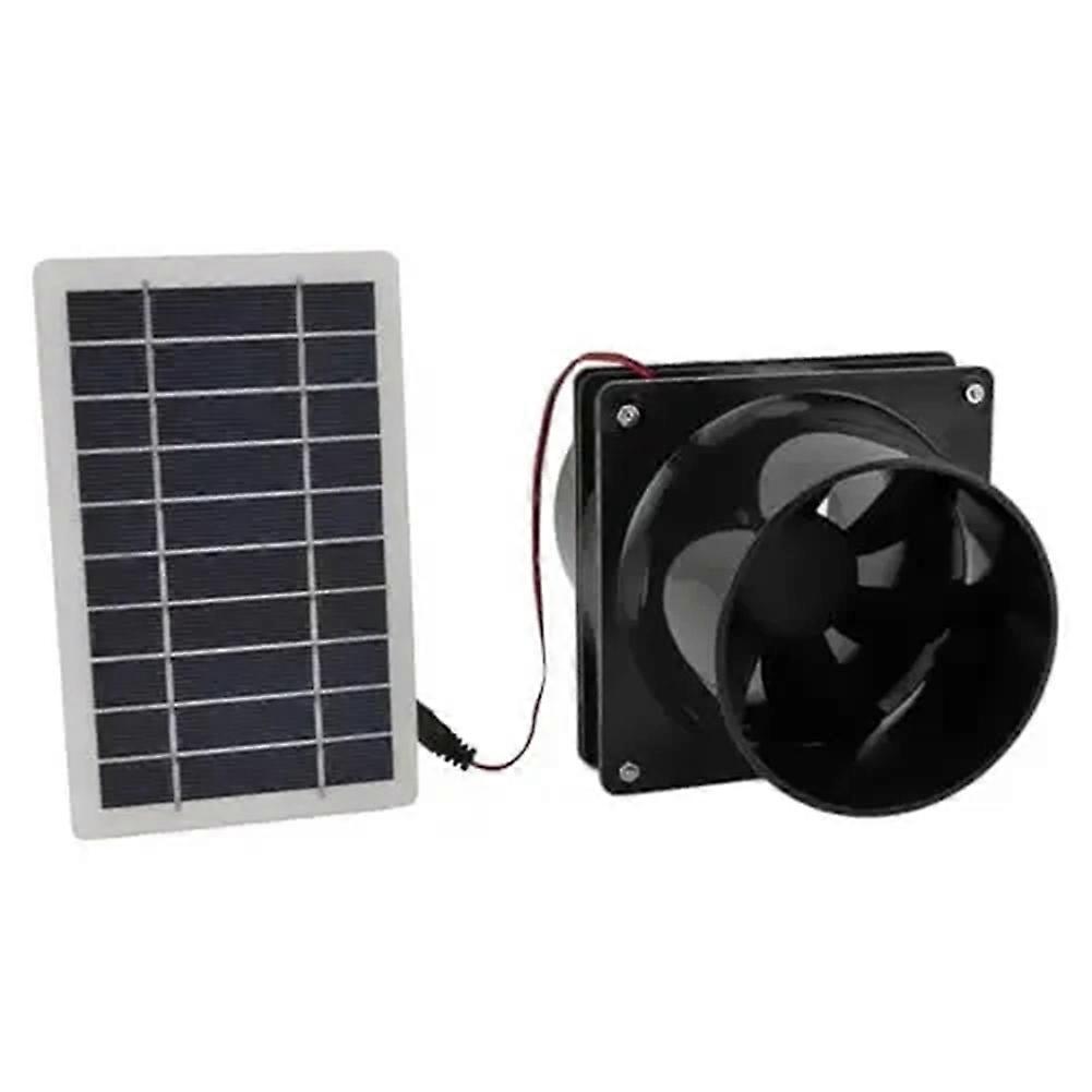 Solar Exhaust Fan Round Duct Solar Panel Ventilation Fan Kit Energy ...