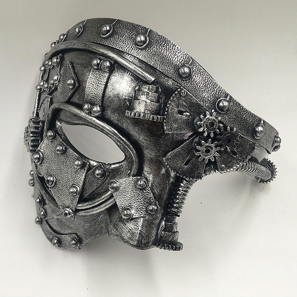 Steampunk Masquerade Party Half Face Mask Cos Face Mask Retro Costume ...
