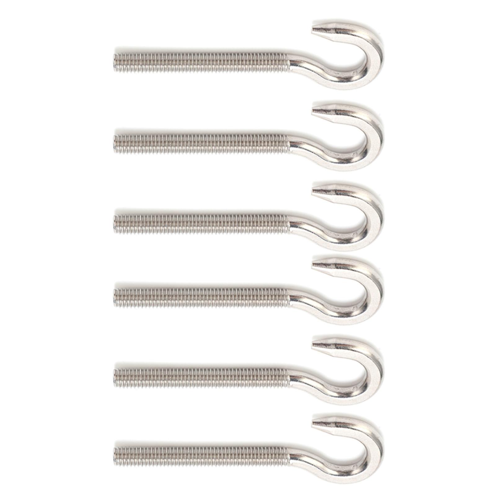 Eye Screw 10Pcs 304 Stainless Steel Open Bolt Hook Threaded Screws ...