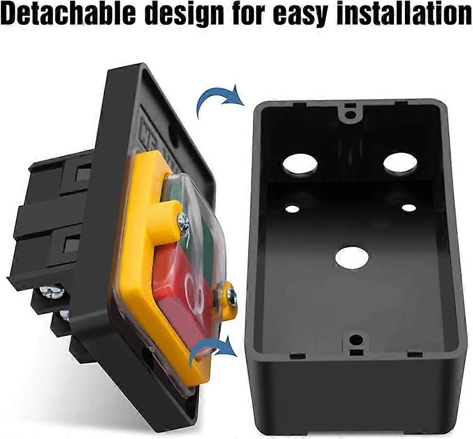 2-piece machine switch, machine pushbutton switch AC 220V/380V 10A ...