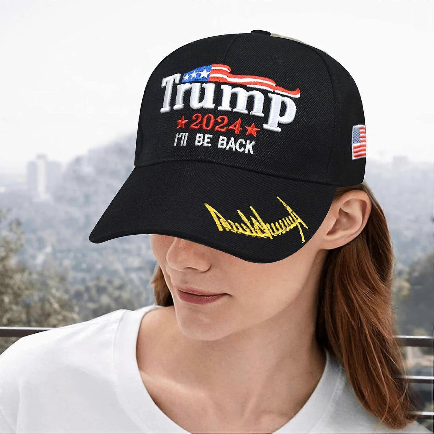 2024 Donald Trump Hat - MAGA Adjustable Baseball Cap with USA ...