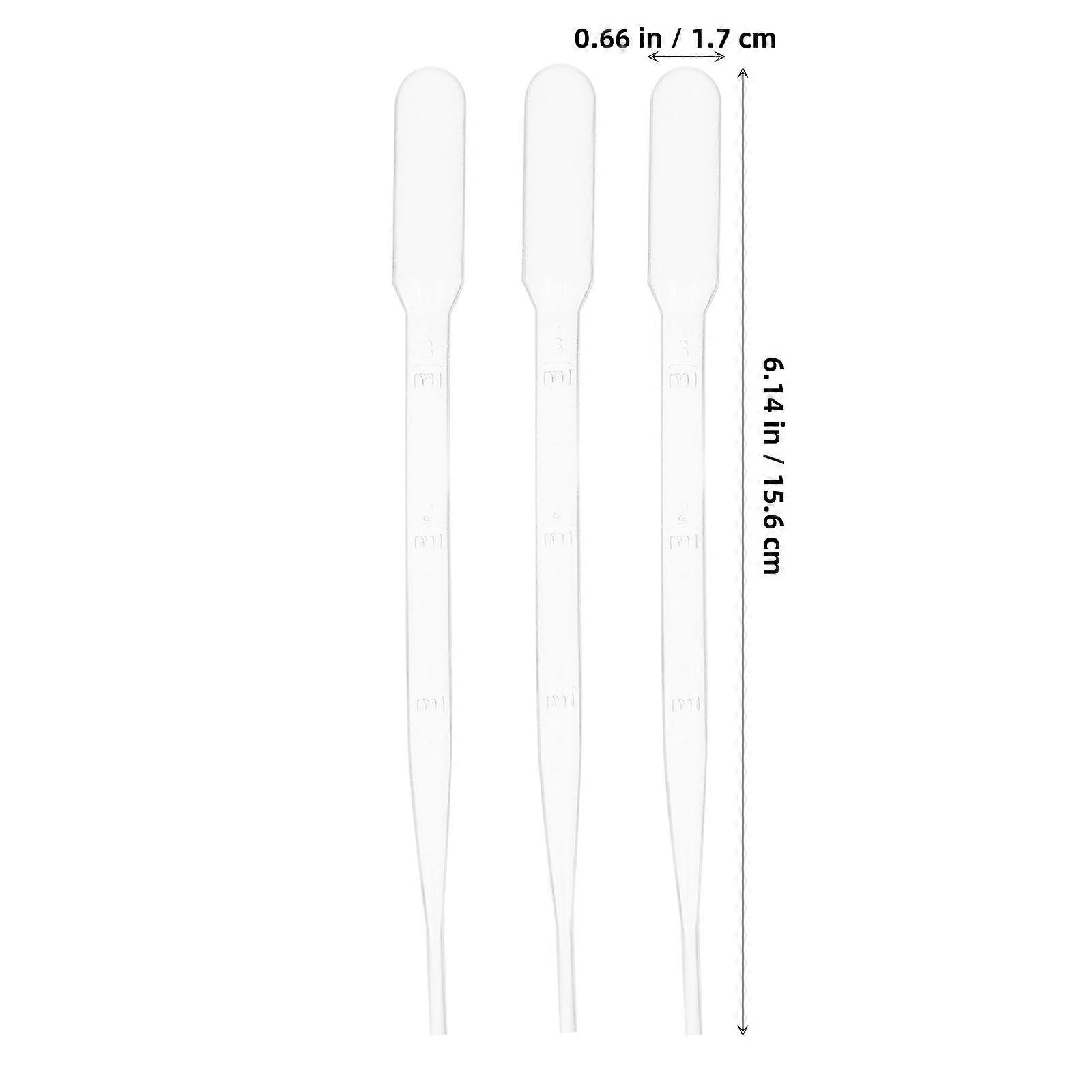 100pcs Clear Droppers Laboratory Dropper Calibrated Dropper Essential ...
