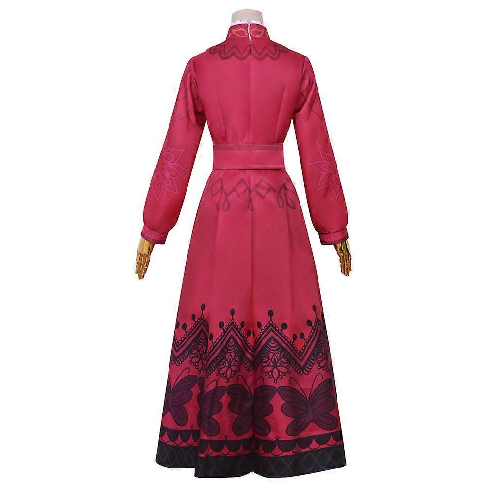Abuela Alma Cosplay Mirabel's Grandma Costume for Women Red Dress ...