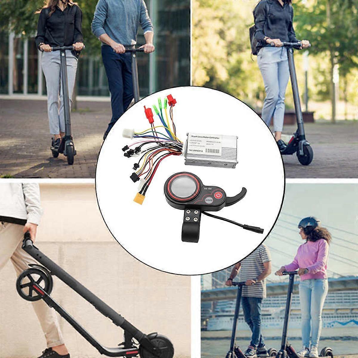 48V Controller+ZQ-100 Mileage Meter Speed Adjustable Electric Scooter ...