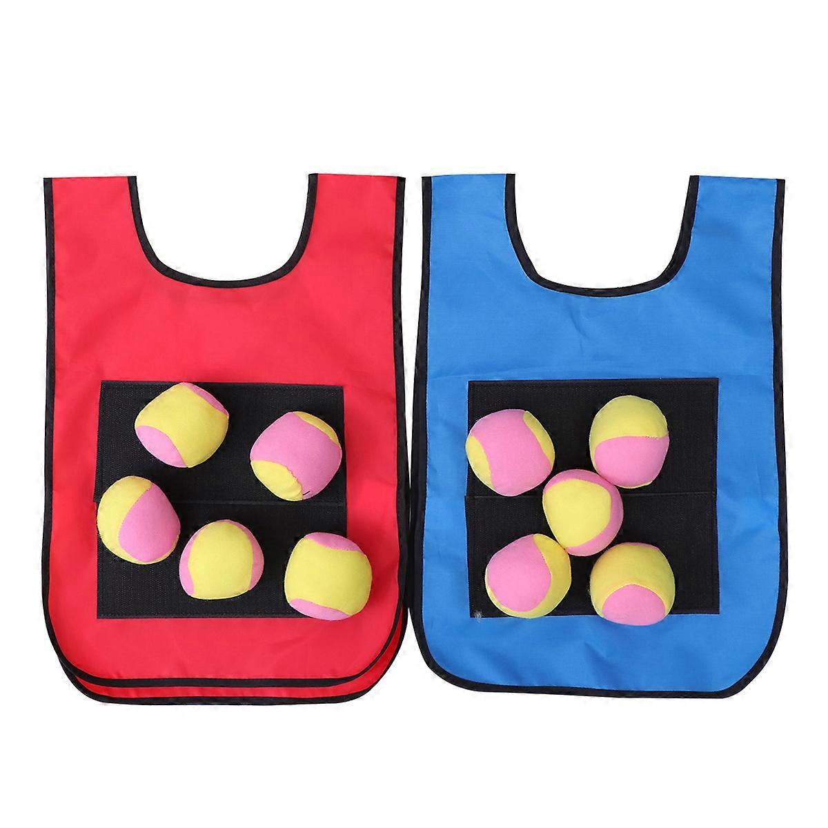 12pcs Children Sticky Ball Vest Sticky Jersey Vest Game Props Sticky ...