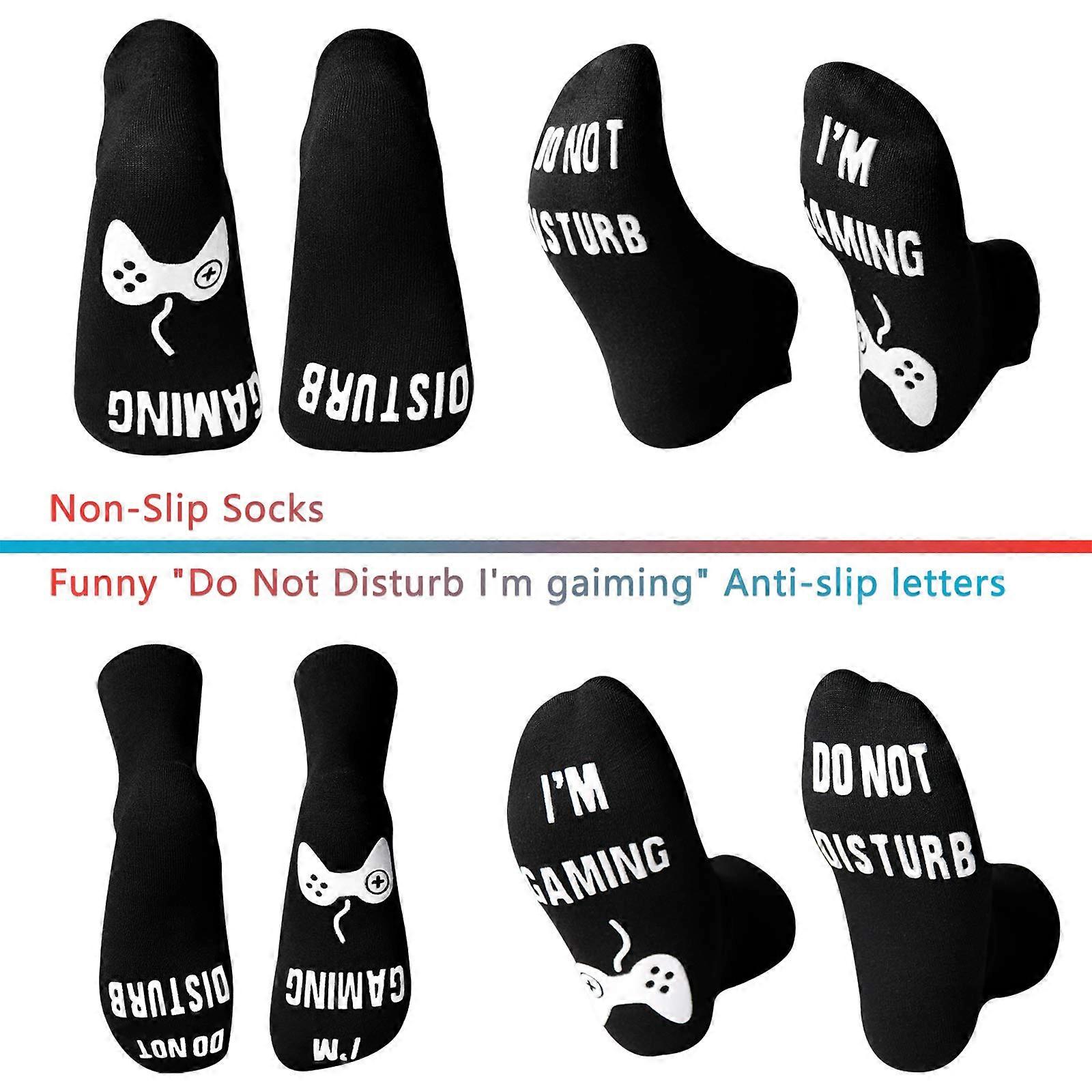 PIAO Do Not Disturb I'm Gaming Socks, Gaming Sock Funny Novelty Gift ...
