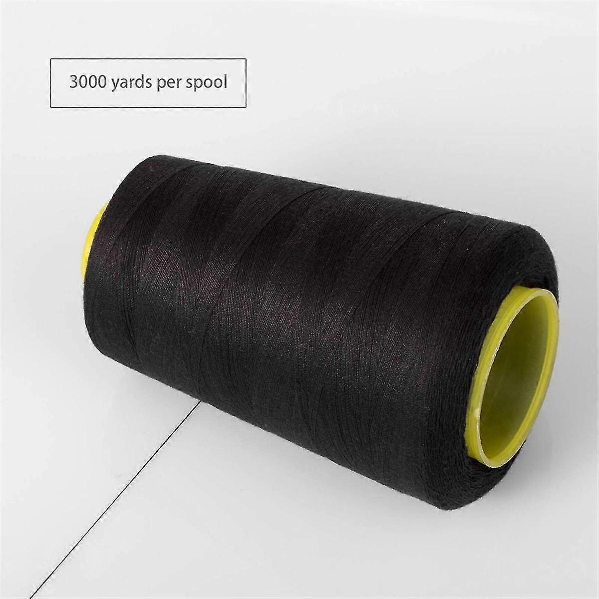 All- Black Thread For Sewing Polyester Sewing Thread Of 3000 Yards Each ...