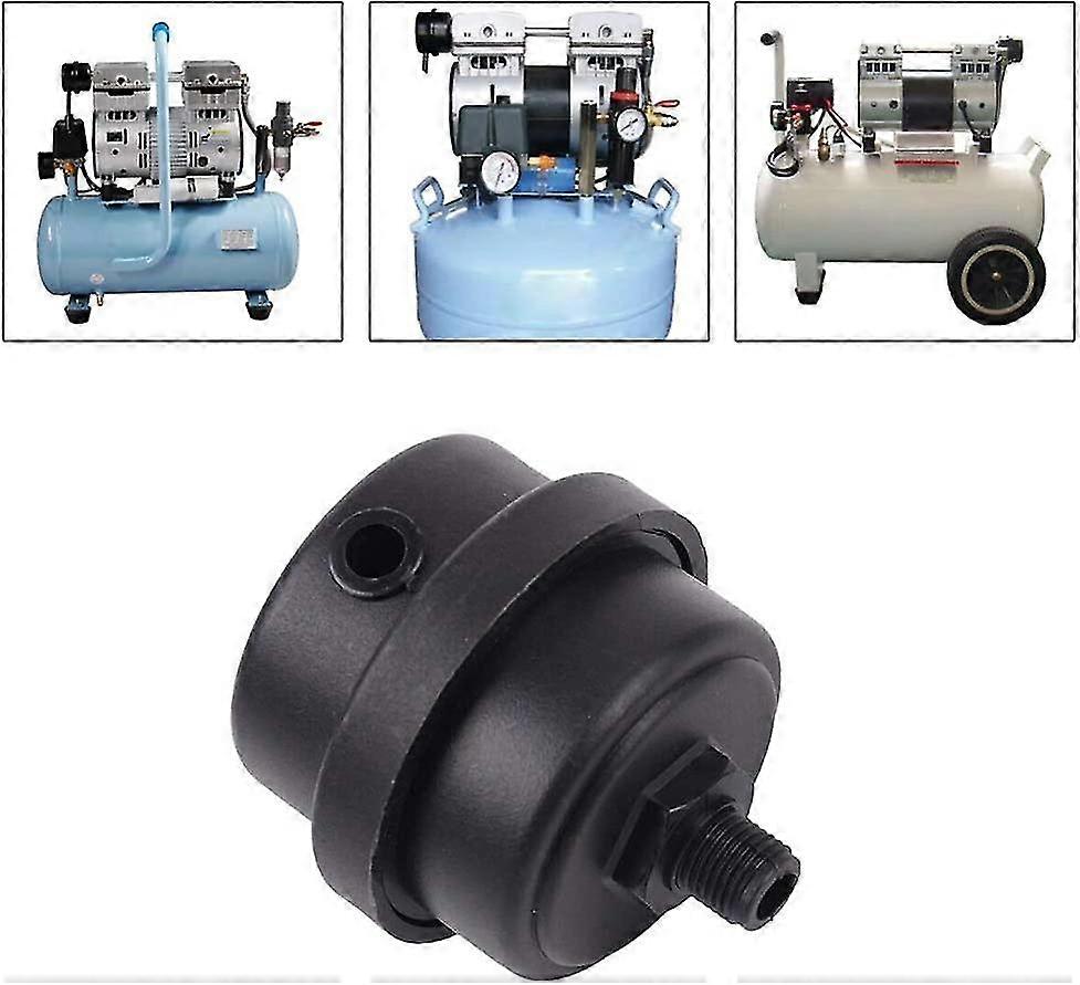 2 Pack Air Compressor Silencer Filter Plastic Housing Canister Piston ...