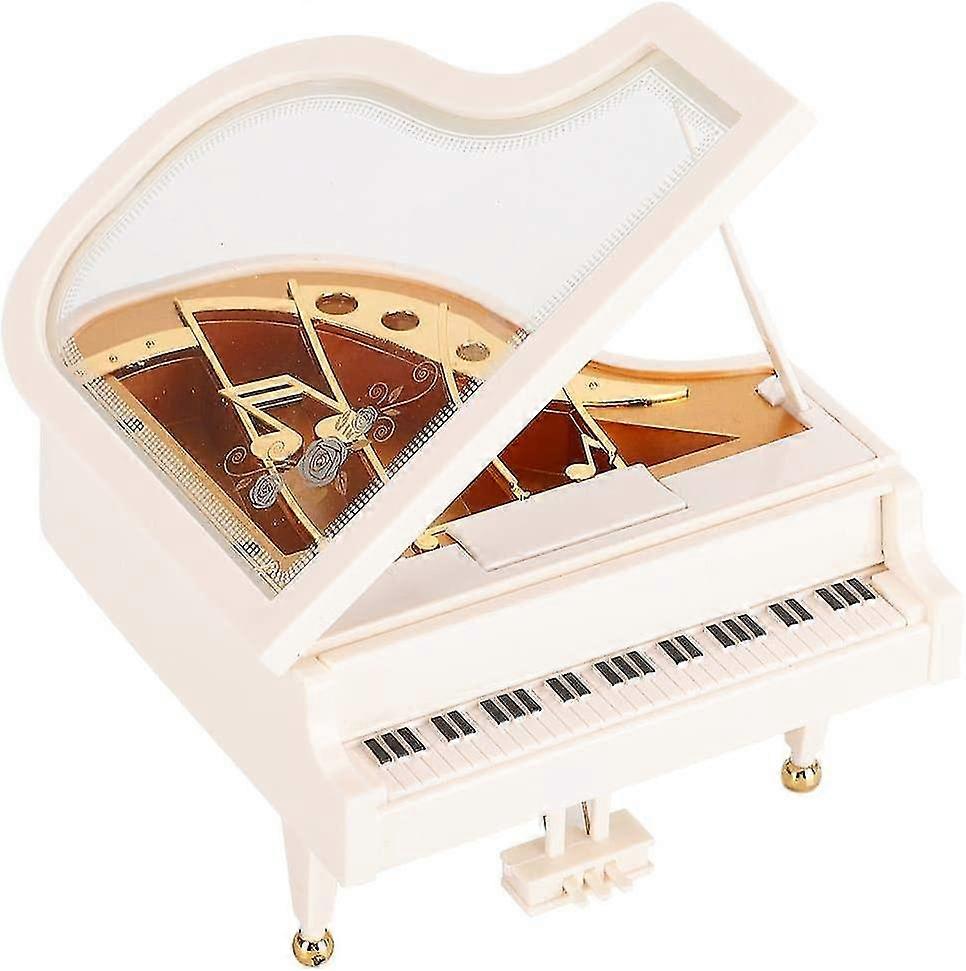 Piano Music Box, 5.3 X 4.7 X 3in Wind Up Music Box Piano Music Box Desk ...
