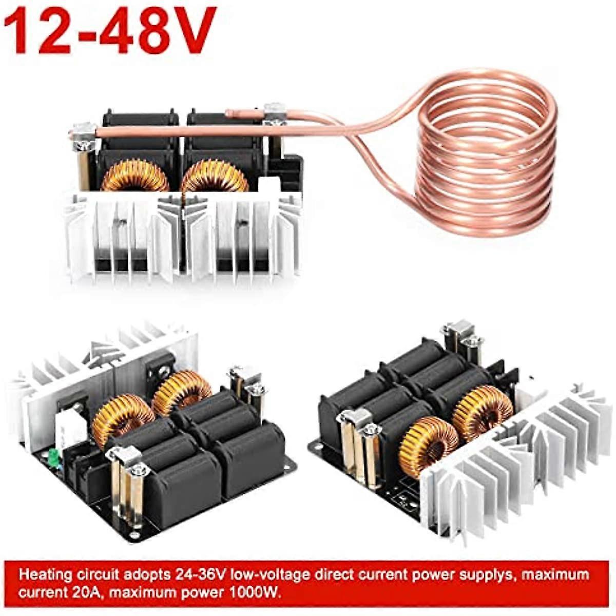 Low Voltage Heating Module Geevorks 1000W ZVS Low Voltage Induction Heating Board Module Flyback ...