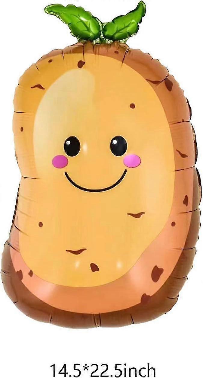 6 Pack Potato Balloons Vegetable Foil Balloons For Birthday Party ...
