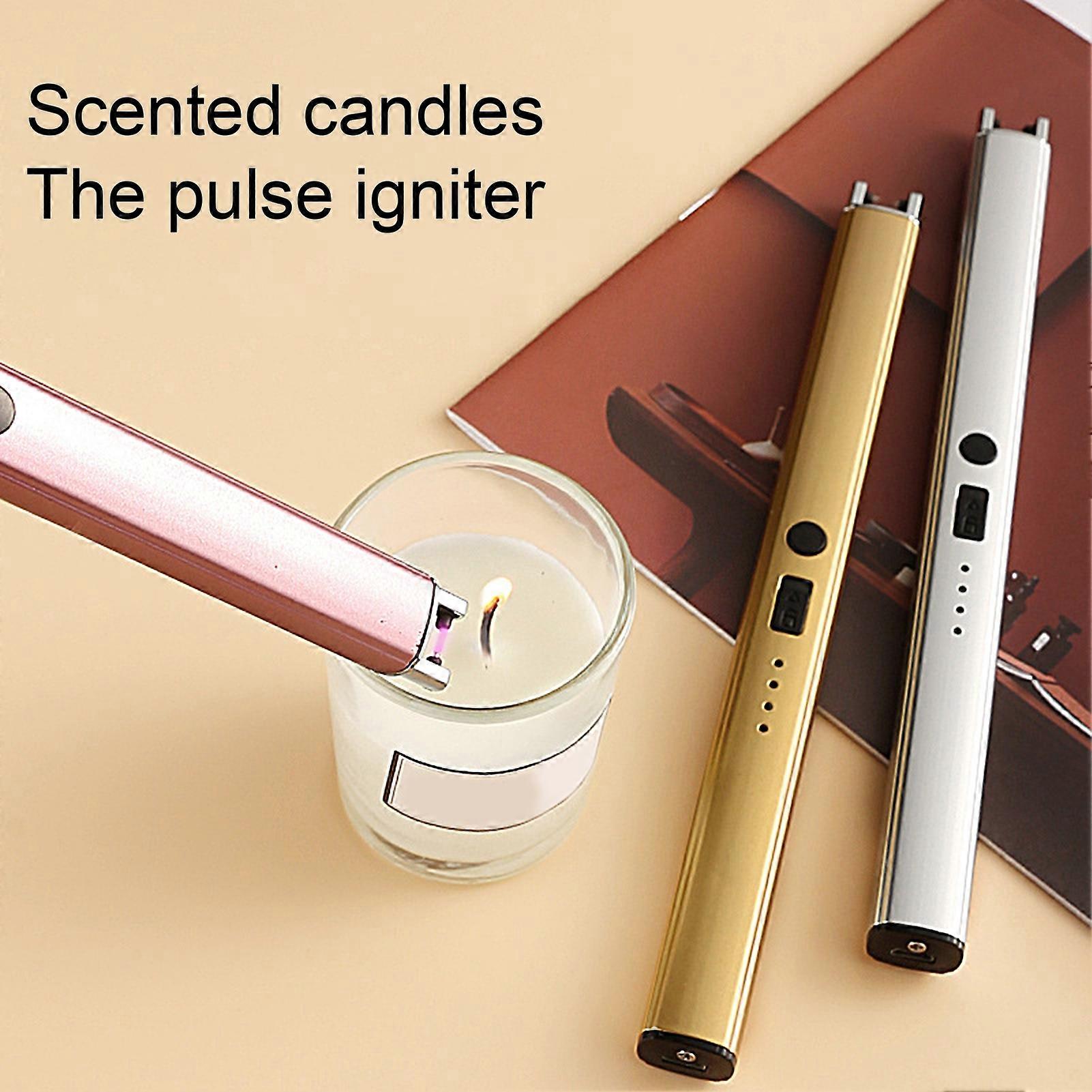 Pulse Igniter USB Rechargeable Windproof Long Handle Camping Gas Stove ...
