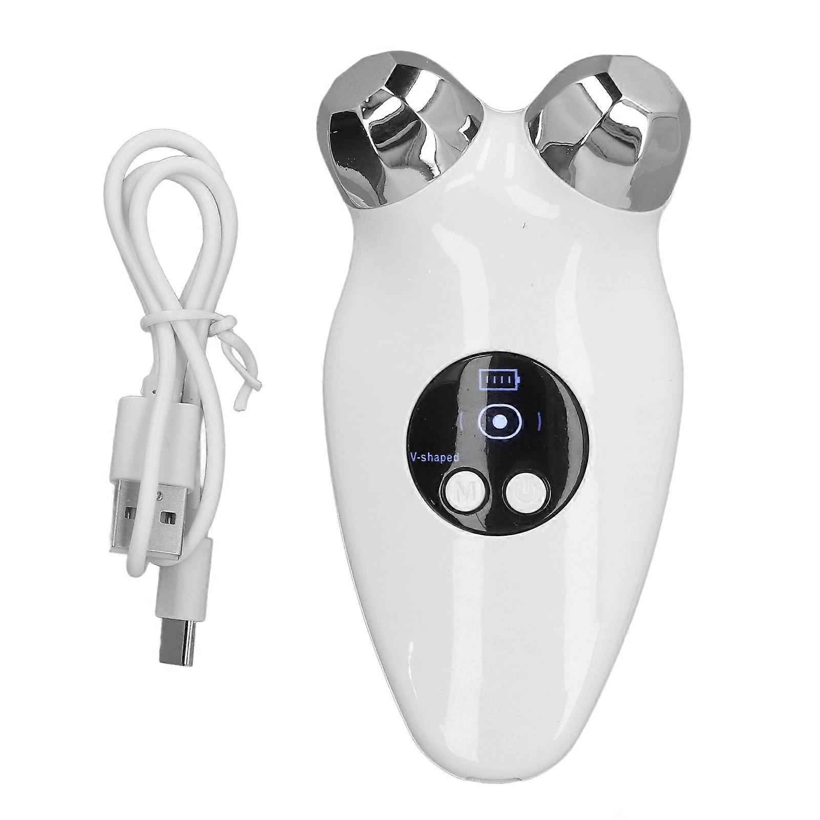 Microcurrent Facial Massager Roller Anti Aging Skin Tightening Lifting 3 Modes Facial Sculpting ...