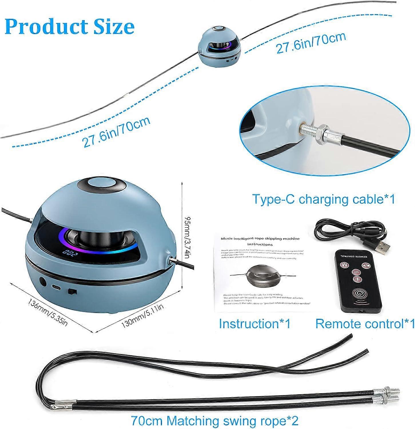 Music Jump Rope Machine, Smart Automatic Electric Rope Skipping Machine ...