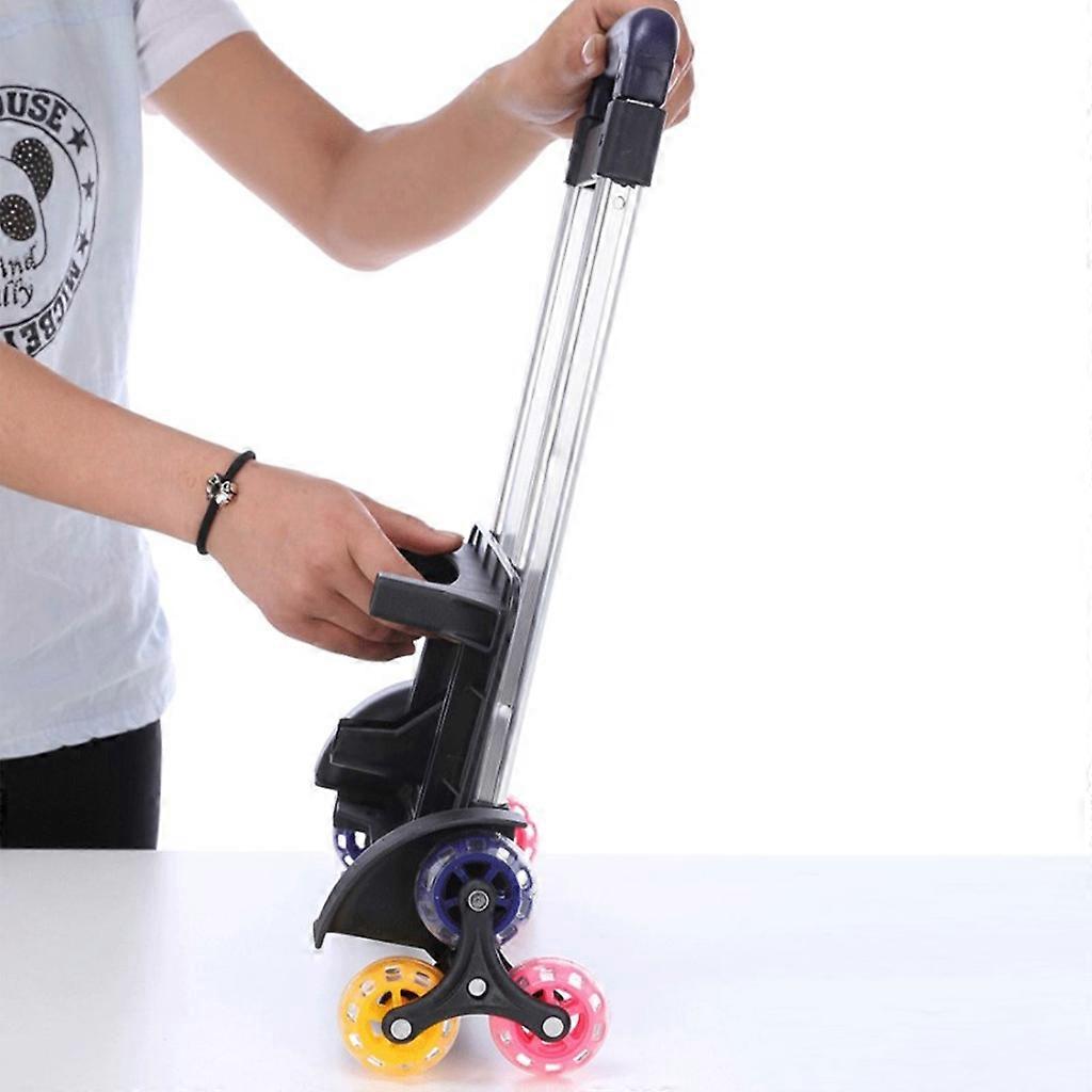 Backpack Trolley Foldable Trolley Cart 6 Wheels Rolling-Luggage Carts ...