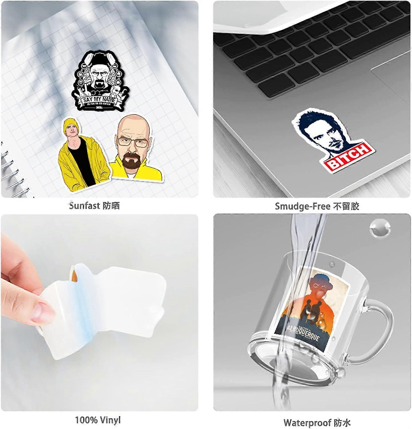 Breaking Bad Stickers 50Pcs TV Show Merchandise Sticker for Water ...