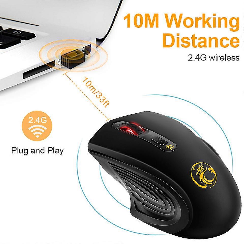 Wireless Mouse USB Computer Mouse Silent Ergonomic Mouse 2000 DPI ...