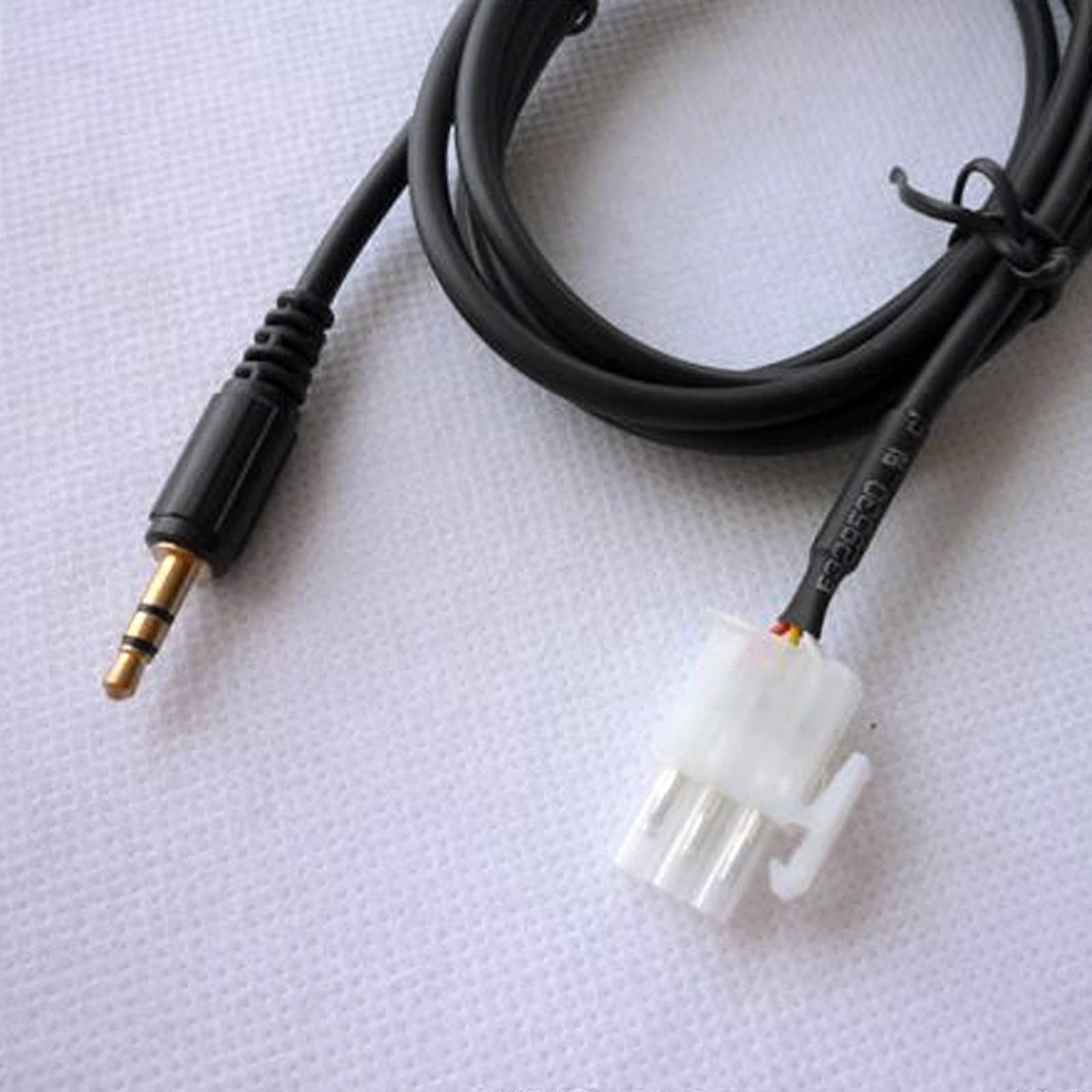 3.5mm Motorcycle AUX Audio Cable Male Line 3 PIN For Honda GL1800 ...