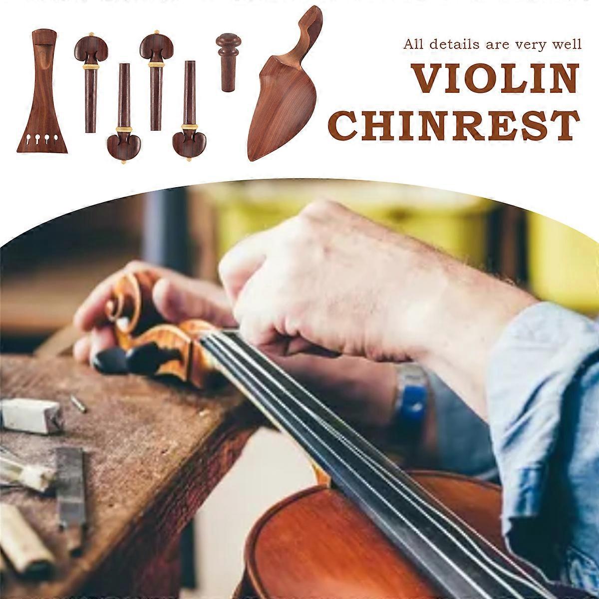 4/4 Violin Kit Full Size Violin Accessories Rosewood Violin Peg ...