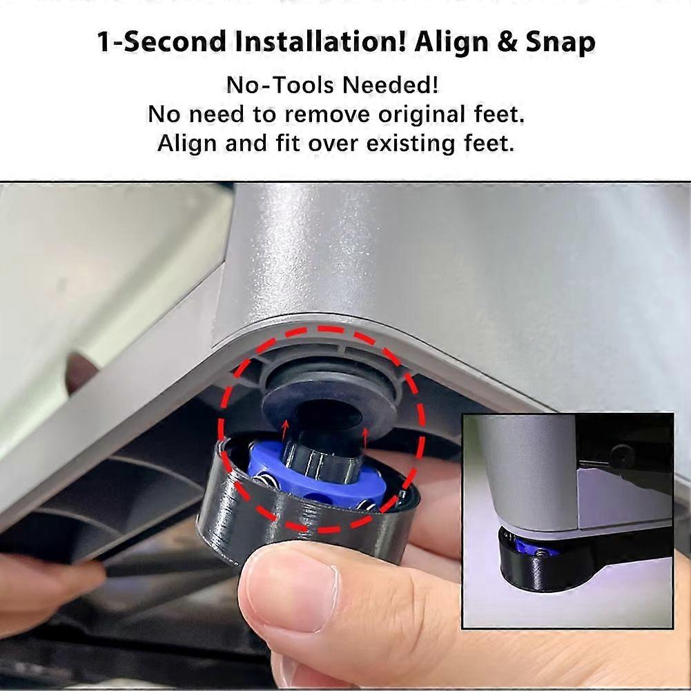 Upgrade for Bambu Lab P2S Anti Vibration Feet Anti-Slip Anti-Shock Quad ...