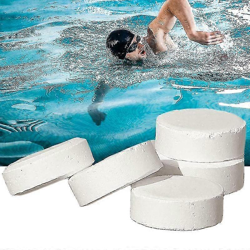 50 Pcs Chlorine Tablets Multifunction Instant Disinfection For Swimming ...