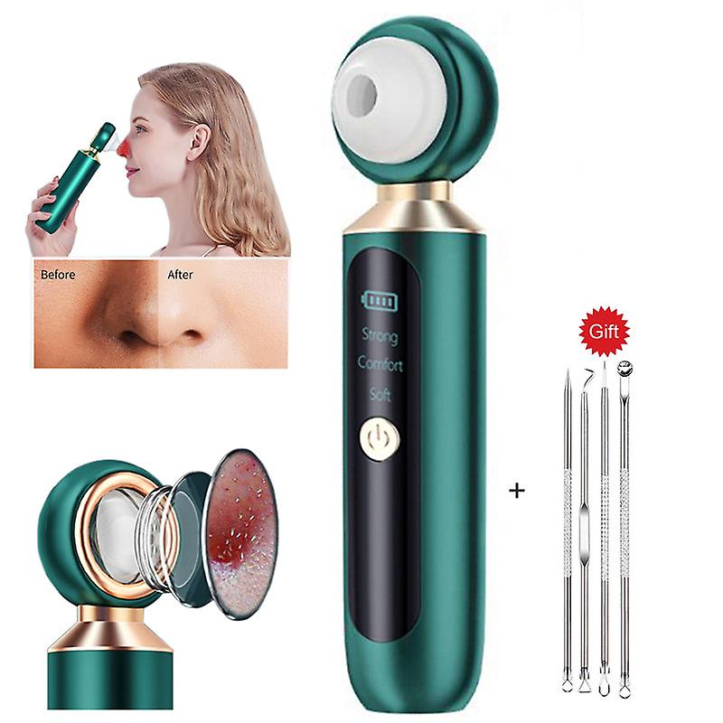 2021 Visible Blackhead Remover Extractor Tool Set Vacuum Nose Black ...