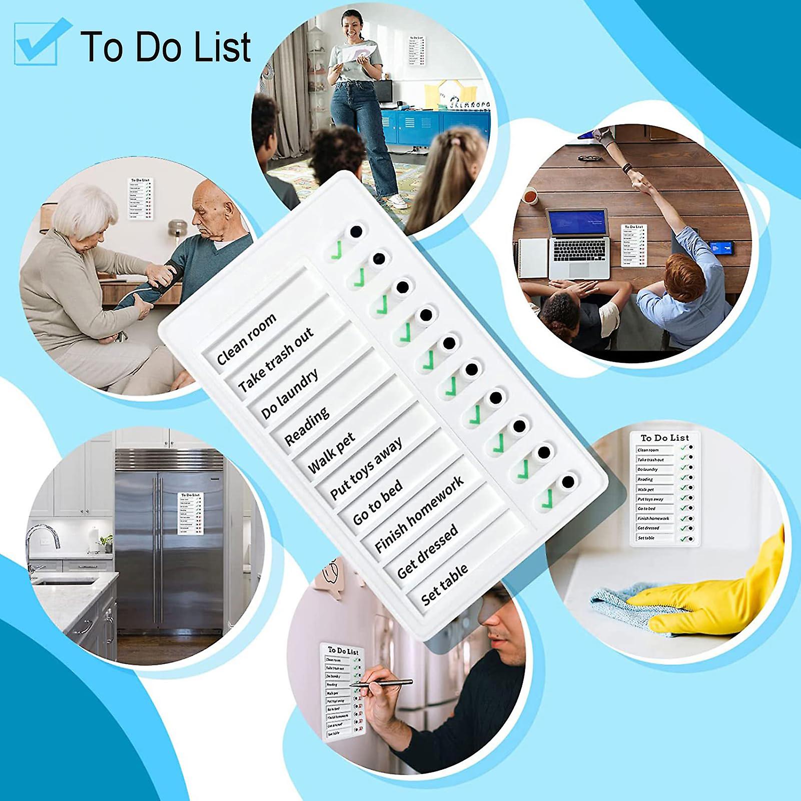 2/4Pcs Note Message Checklist Kids Chore Chart To Do List Board Checklist Board Chore Charts ...