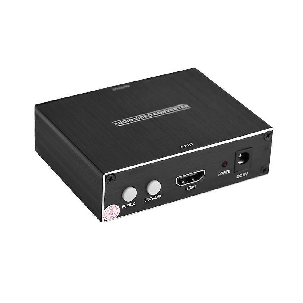 HDMI to AV + S-VIDEO Audio Video Signal Converter 1080P HD Display ...