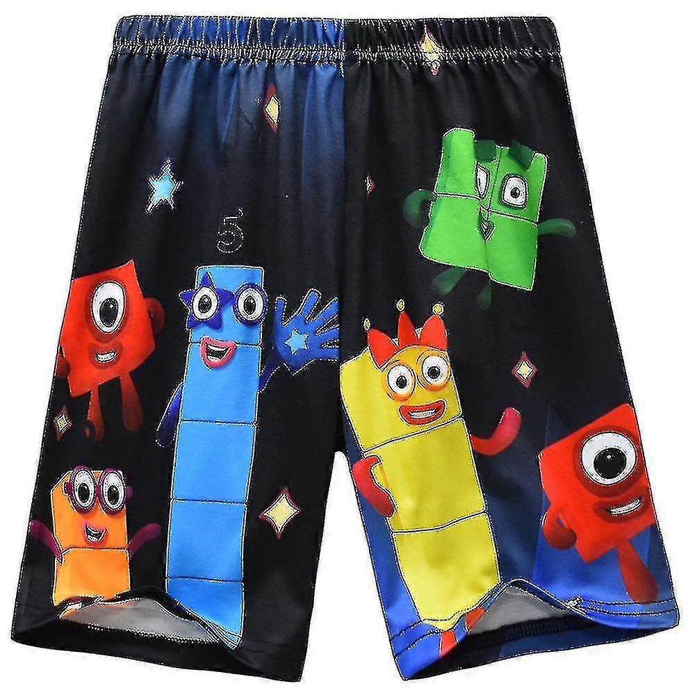 Numberblocks Kids Boys Girls Short Sleeve Pyjamas Set Cartoon 3d ...