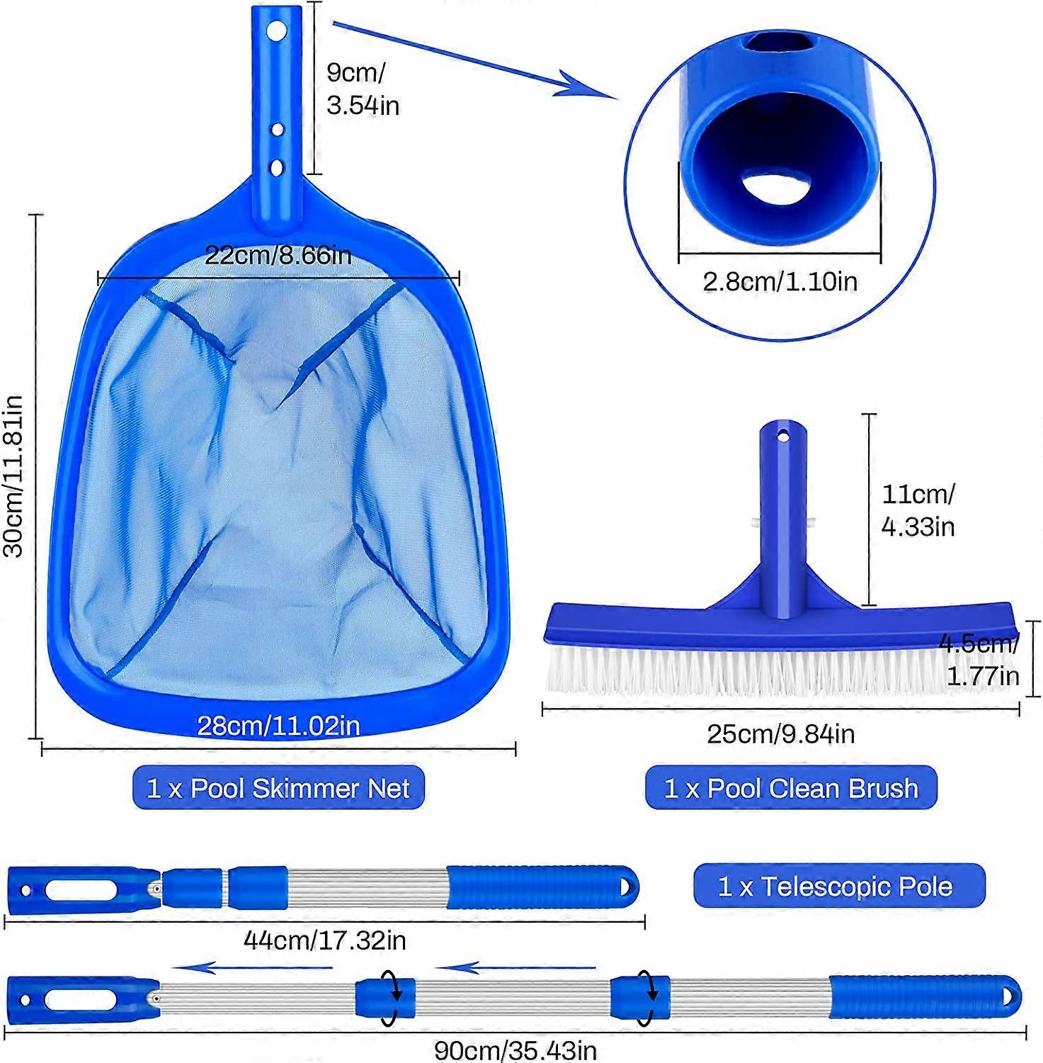 Swimming Net, Swimming Pool Cleaning Maintenance Kit, Swimming Pool ...