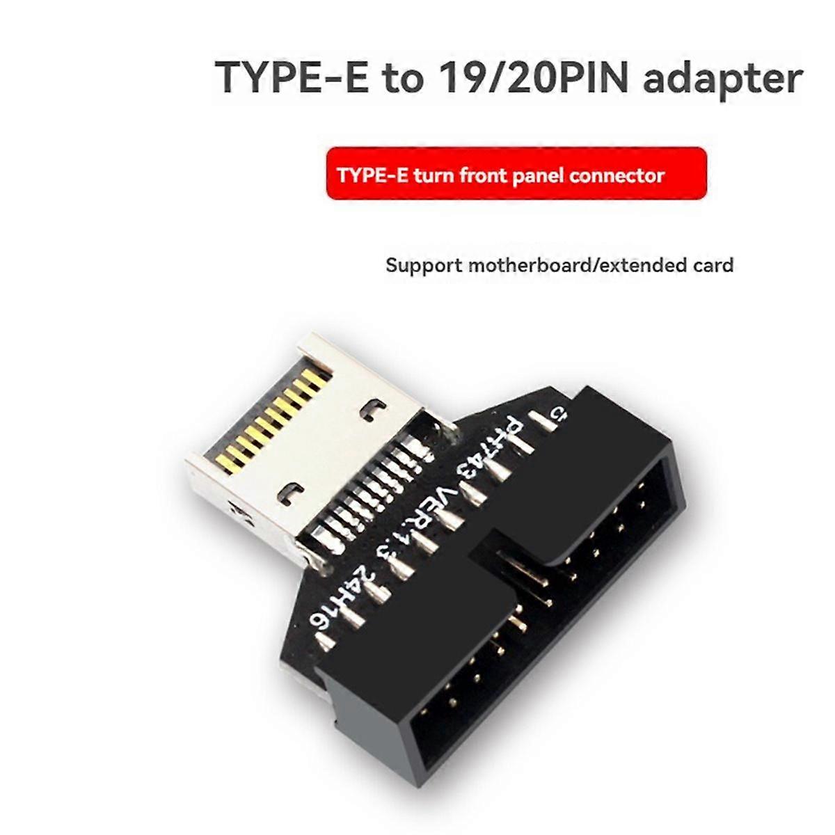 USB3.2 Type-E 20Pin to USB 19P Chassis Front USB Type A Type C ...