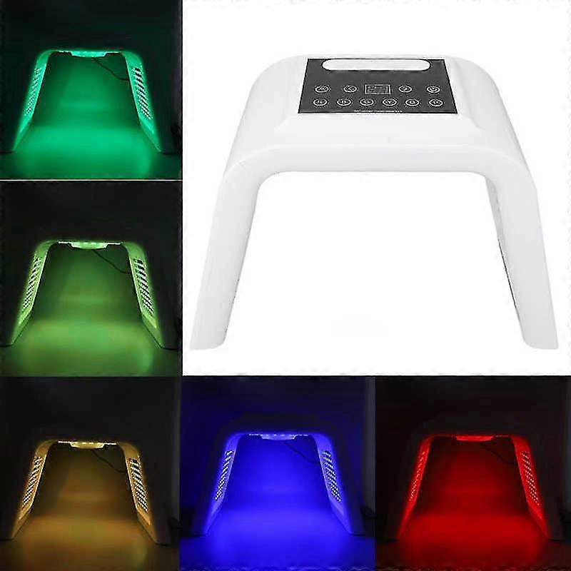 6 Color led face skin care light machine with spray foldable ...