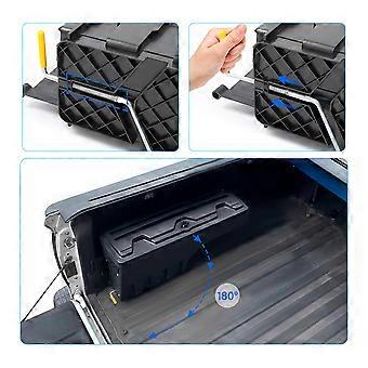 Left/Right Side Blk Truck Bed Tailgate Storage Tool Box Swing Case for ...