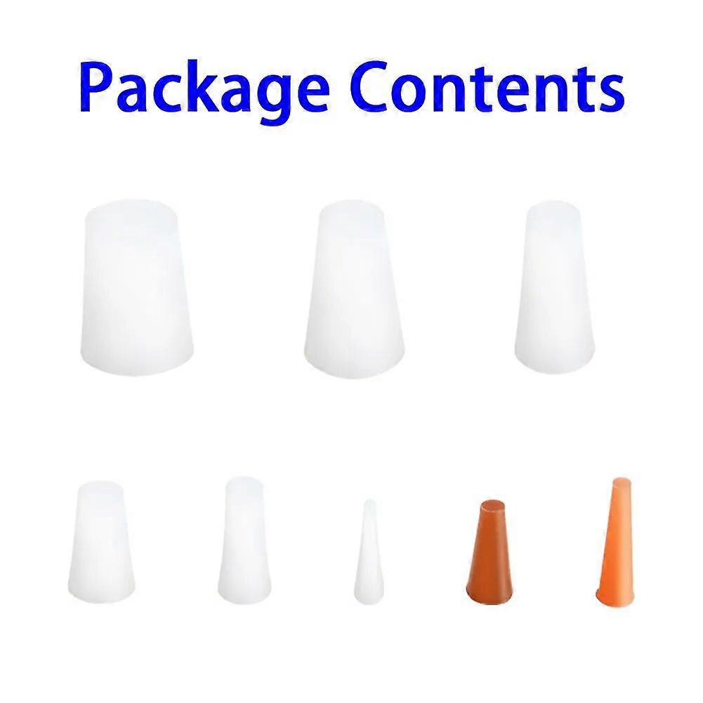 100Pcs Random Color Silicone Cone Plugs Assortment Kit High Temp ...