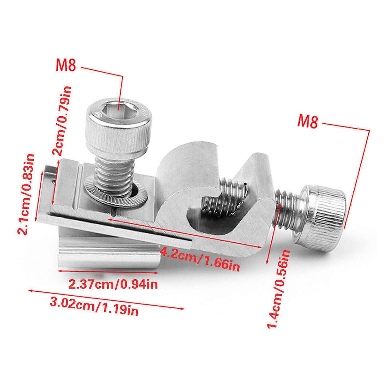 10pcs Grounding Clamp Alu Stainless Steel PV Solar Panel Grounding ...